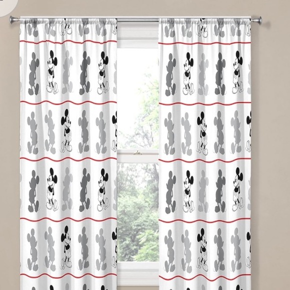 Disney | Other | Disney Mickey Mouse Widow Panels 42x63 | Poshmark